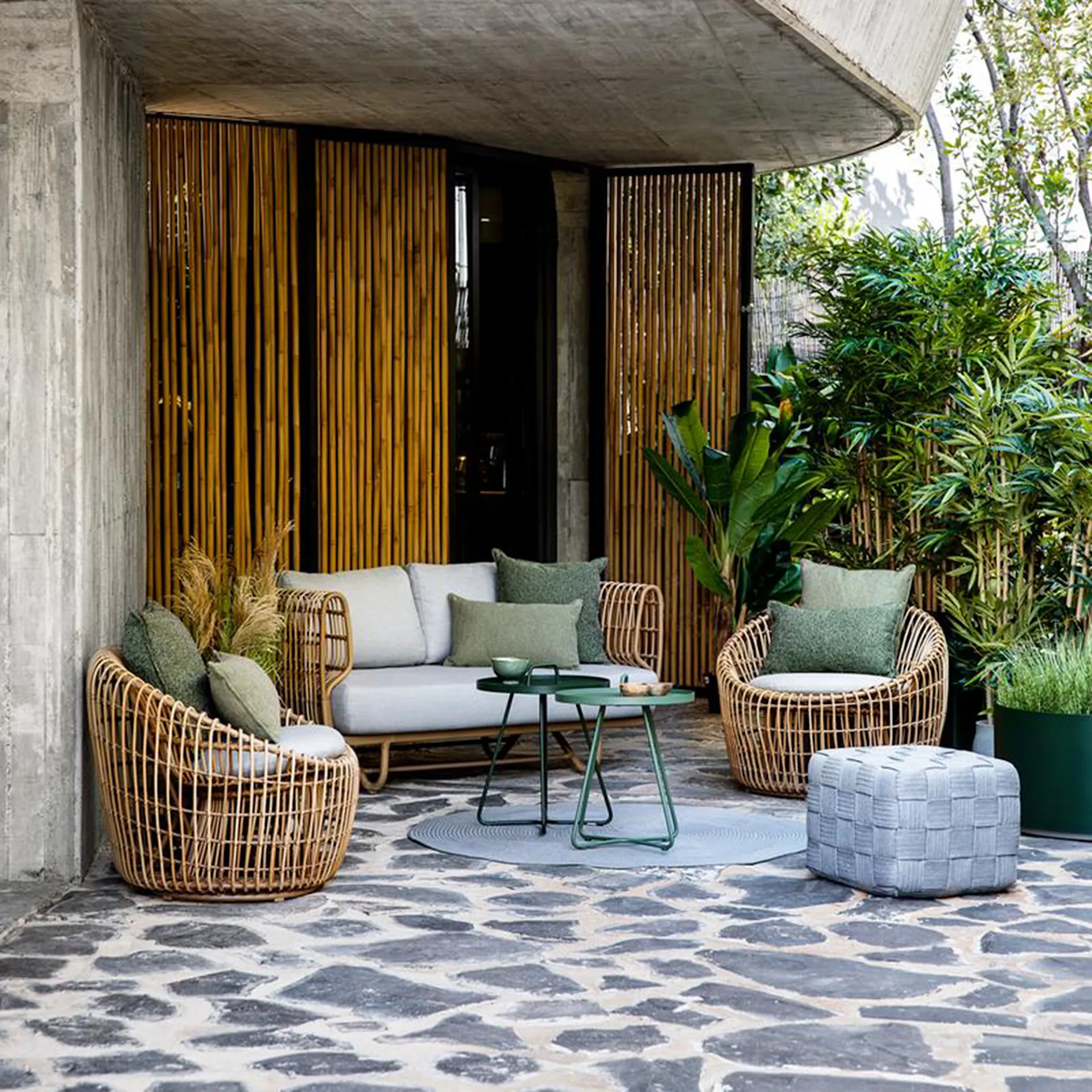 Buy Nest Outdoor Round Natural from Cane Line NO GA