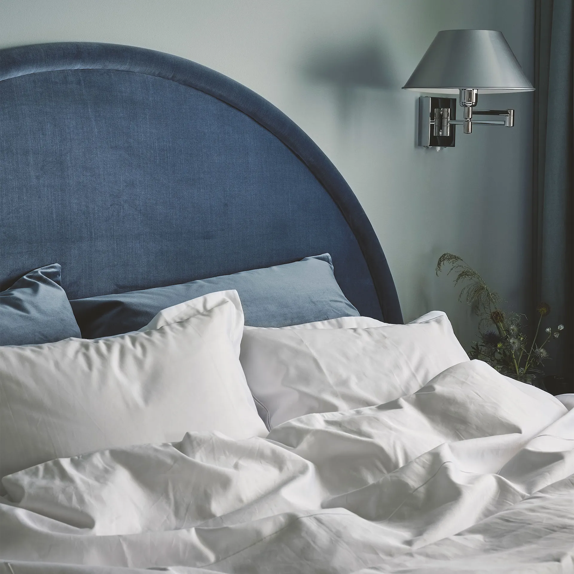 Round headboard store