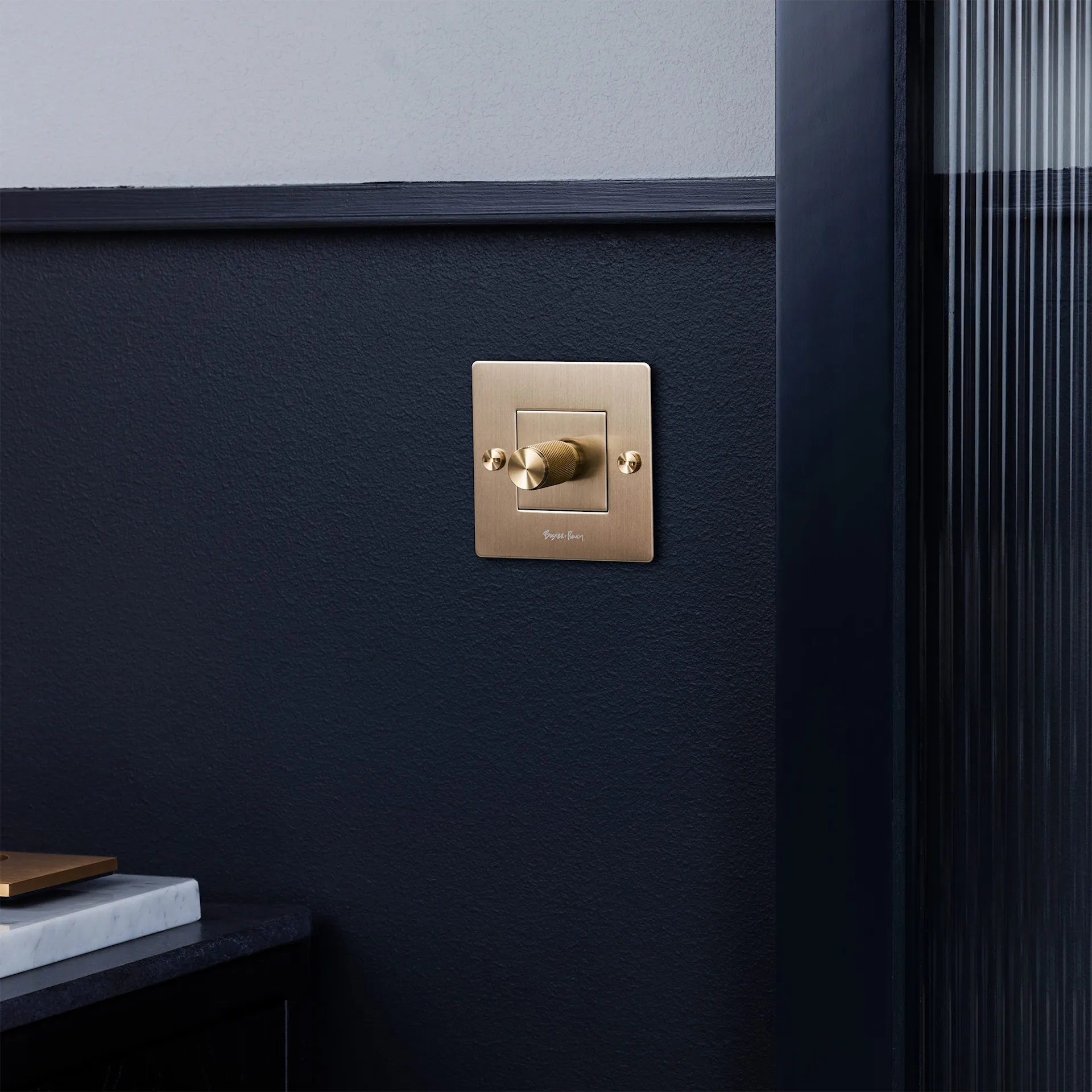 Buy EU 1G Dimmer Switch With Logo 100W from Buster + Punch | NO GA