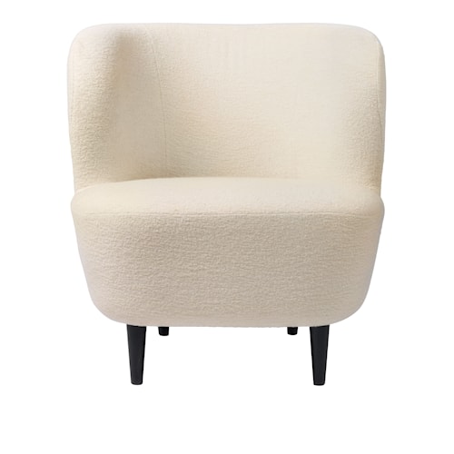 Buy Stay Lounge Chair Small with Wood Legs from Gubi NO GA